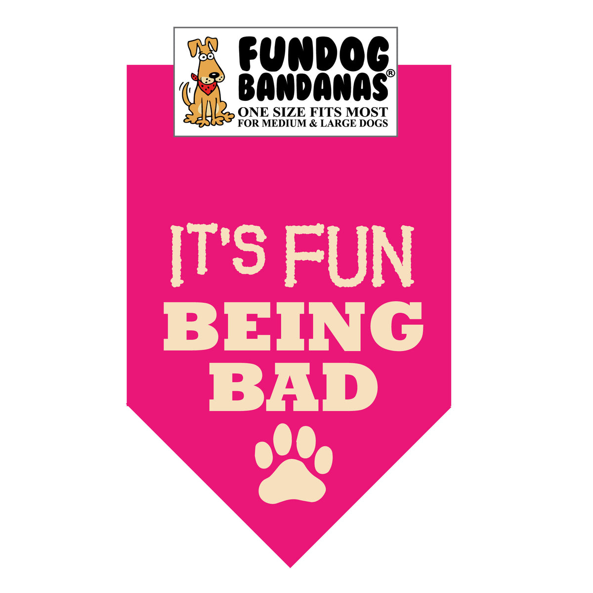 It's Fun Being BAD Bandana - Limited Edition – FunDog Bandanas (DogPerk)