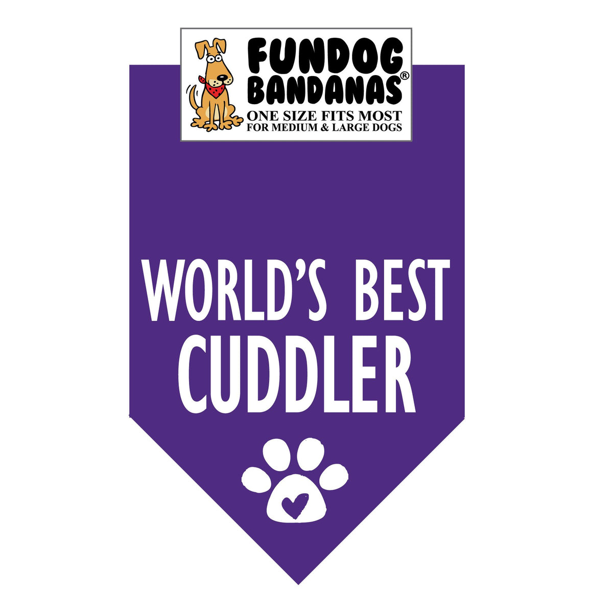 Wholesale Pack - World's Best Cuddler Bandana – FunDog Bandanas (DogPerk)