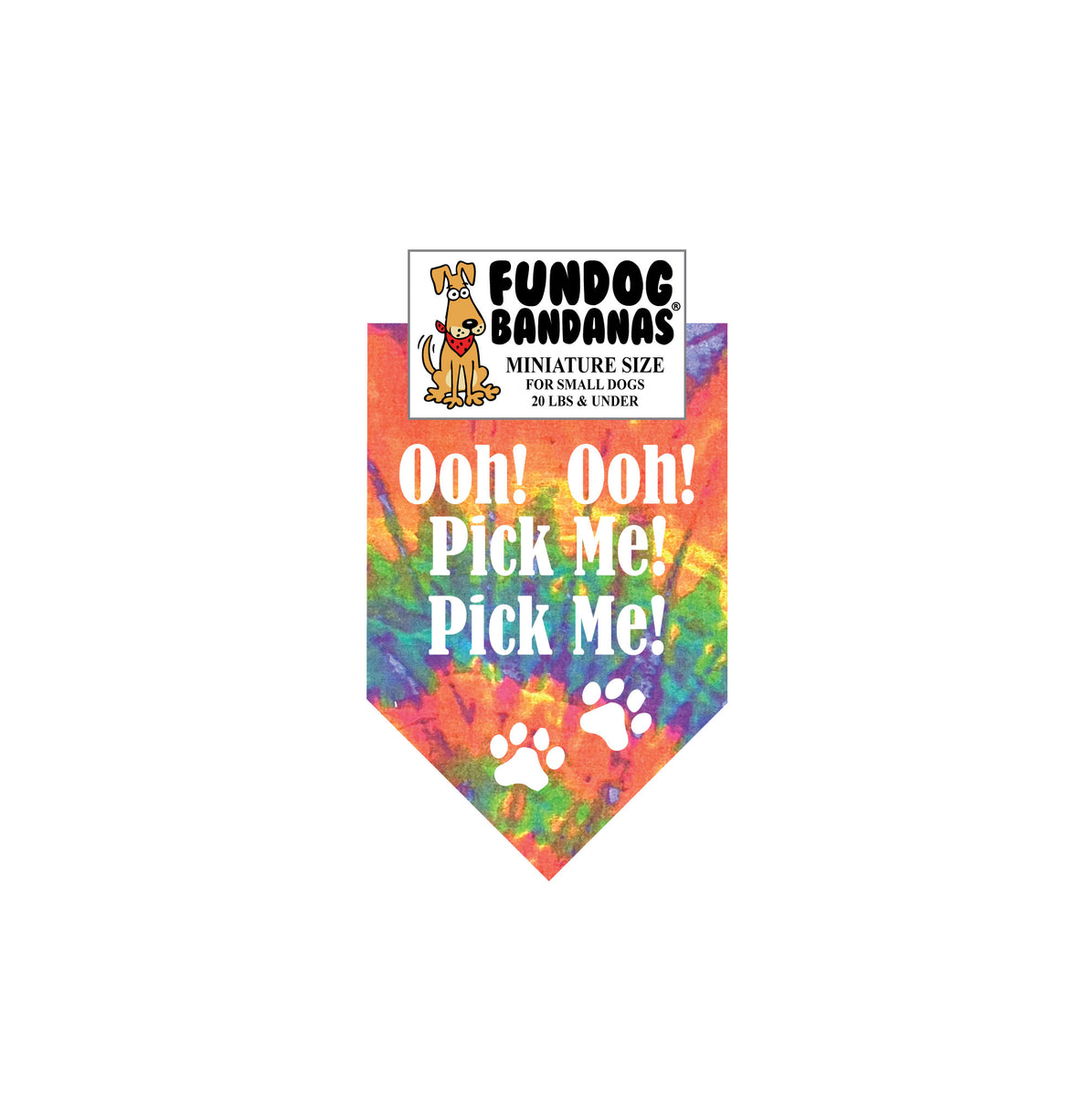 Ooh Ooh! Pick Me! Pick Me Bandana – FunDog Bandanas (DogPerk)